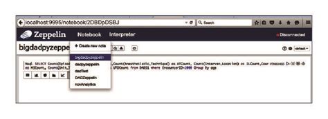 zeppelin interface with apache spark with multiple notebooks that can download scientific
