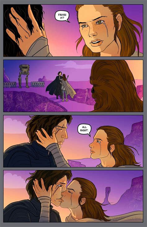 Comic Reylo 6 Star Wars Drawings Star Wars Comics Rey Star Wars