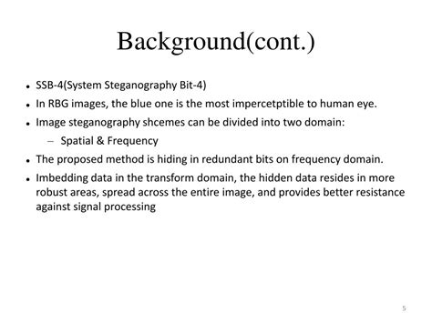 ppt bit 4 of frequency domain dct steganography technique powerpoint presentation id 3360577