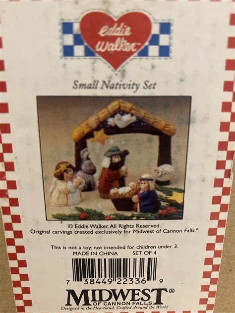 Midwest Of Cannon Falls 4 Pc Small Nativity Set By Eddie Walker Christmas Jesus Ebay