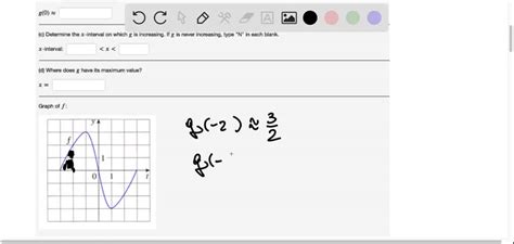 solved let g x âˆ f t dt where f is the function whose graph is shown below you can