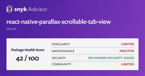 React Native Parallax Scrollable Tab View Npm Package Snyk