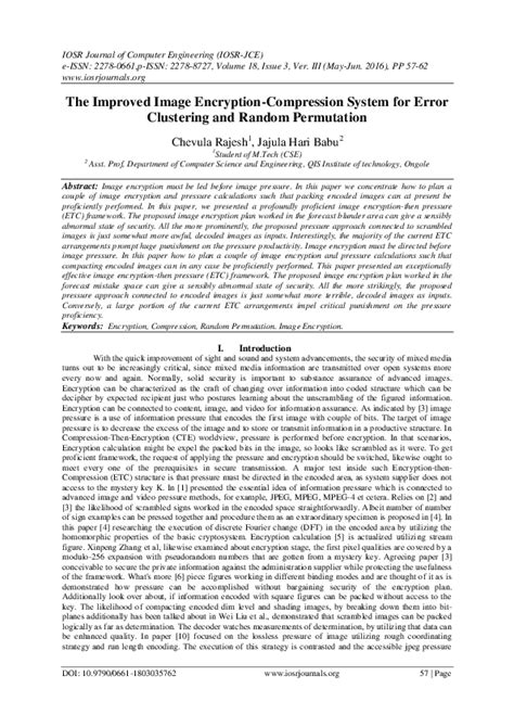 pdf the improved image encryption compression system for error clustering and random
