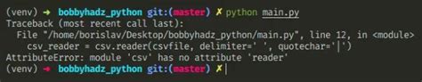 Module Csv Has No Attribute Reader Or Writer In Python Bobbyhadz