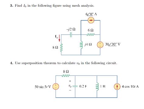 Solved 3 Find Io In The Following Figure Using Mesh Chegg