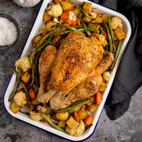 Air Fryer Roast Chicken Dinner Nickys Kitchen Sanctuary