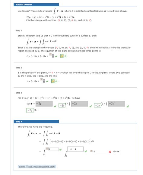solved tutorial exercise use stokes theorem to evaluate 1