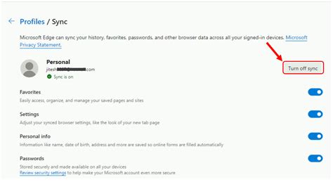 How To Turn On Or Off Sync In Microsoft Edge Chromium