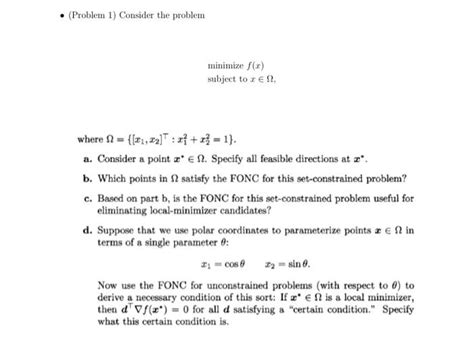 problem 1 consider the problem minimize f x