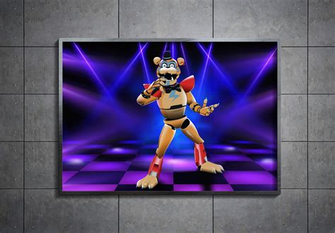 Glamrock Freddy Security Breach Poster Art Print By Jusmade Etsy Ireland