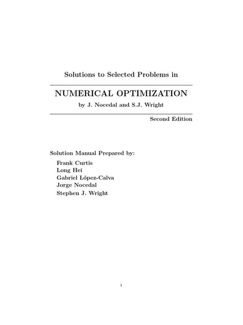 numerical optimization solutions manual pdf eigenvalues and eigenvectors abstract algebra