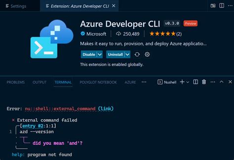 [issue] azd cli is not detected in vs code terminal · issue 1441 · azure azure dev · github