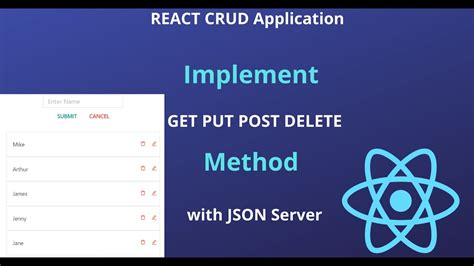 Rest API In React GET PUT POST DELETE With JSON SERVER