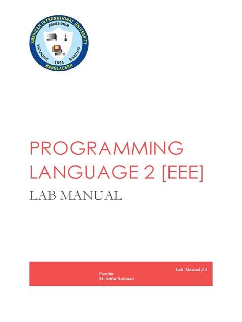 programming language 2 eee lab manual pdf subroutine parameter computer programming