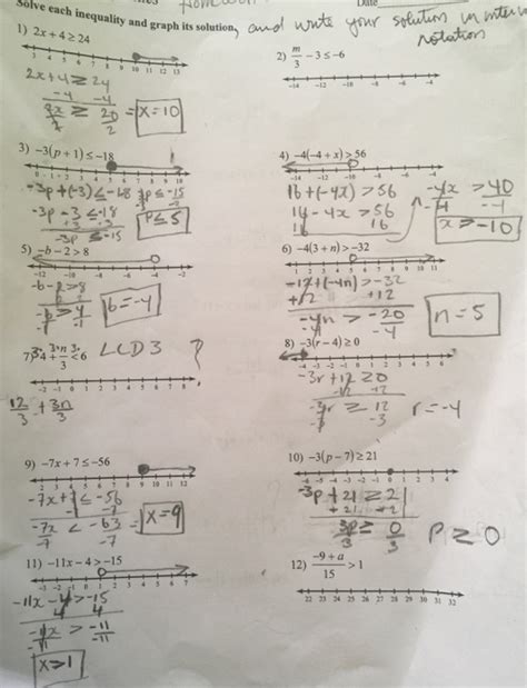 solved solve each inequality and graph its solution and