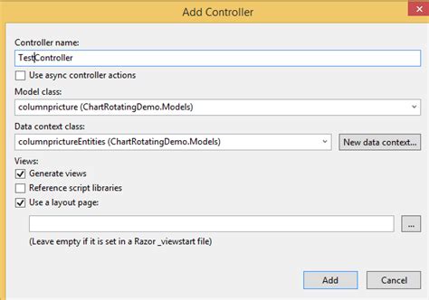 How To Use Highcharts Chart Rotation JS With ASP NET MVC 5 Exercises