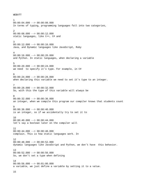 dynamic typing pdf data type variable computer science