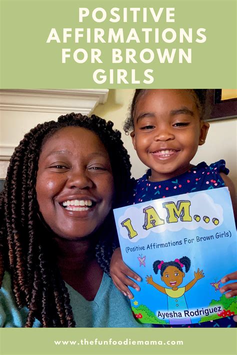 Positive Affirmations For Brown Girls Book