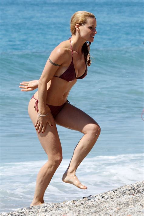 Michelle Hunziker In Bikini On The Beach In Varigotti Italy 05 21 2017