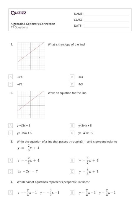 Algebraic Modeling Worksheets For Grade On Quizizz Free