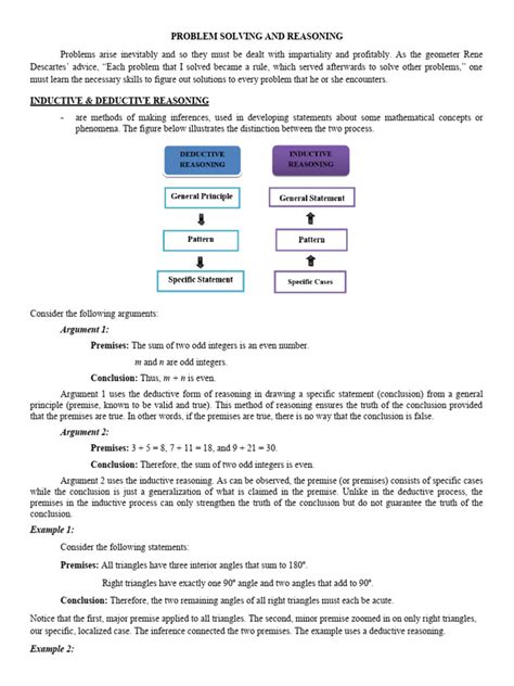 problem solving and reasoning pdf mathematical proof deductive reasoning