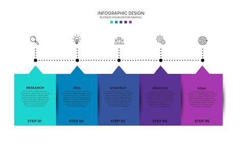 Premium Vector Steps Business Data Visualization Timeline Process
