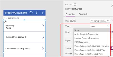power apps guide dataverse how to create and use dataverse views in canvas apps power apps