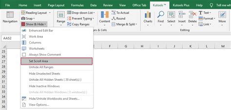 how to insert a scrollable excel table into powerpoint slide