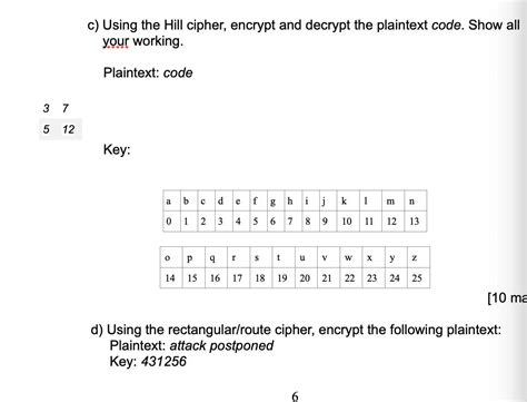 solved c using the hill cipher encrypt and decrypt the