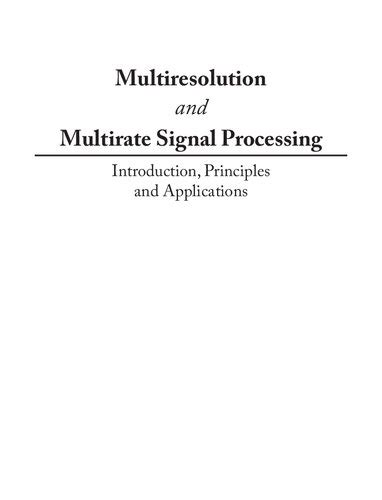 ebook multiresolution and multirate signal processing introduction principles and
