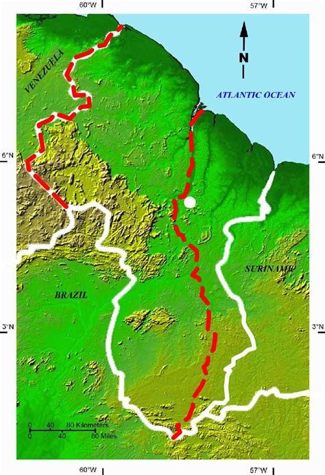 Satelite Map Of Guyana