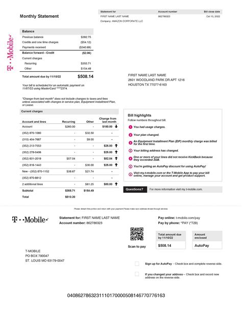 Fake Phone Bill Generator Create Realistic Phone Bills In Minutes