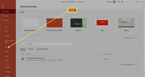 how to print multiple slides on one page in powerpoint