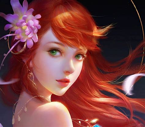 Green Eyed Beauty Look Green Redhead Bonito Eyes Hd Wallpaper Peakpx