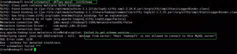 踩坑Hive 无法连接hive FAILED HiveException java lang RuntimeException