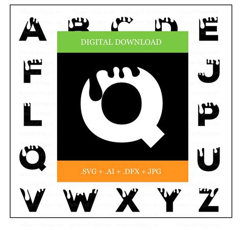 Dripping Font SVG Dripping Alphabet Cut Files Svg File For Cricut