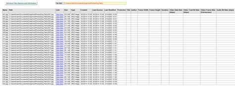 retrieve files names and attributes excel programs and vba tips