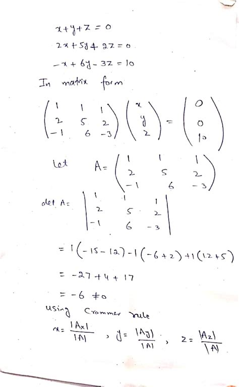 [solved] solve using matrices course hero