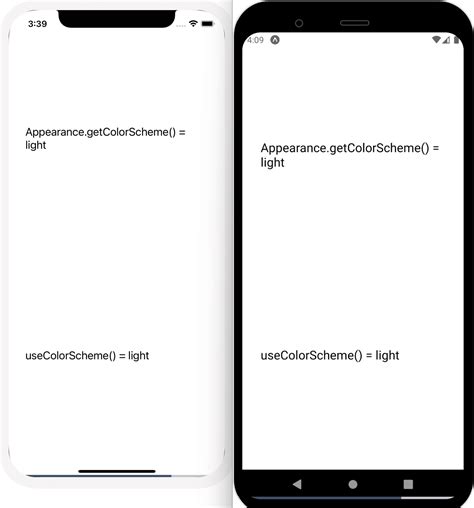 how to get color scheme dark light of mobile system in react native