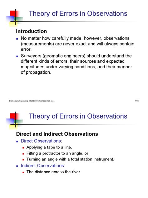 theory of errors in observations pdf accuracy and precision observational error
