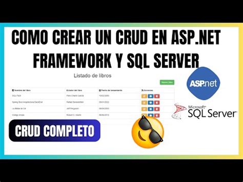Como Hacer Un Crud En Asp Net Framework Y Sql Server Crud Completo