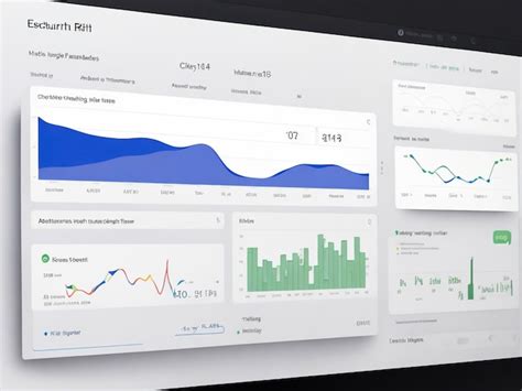 Premium Photo Dashboard Infographic Template With Flat Design Graphs