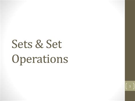 sets and set operations ppt download