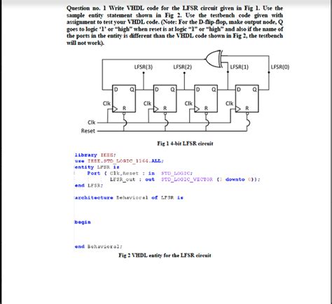 solved write vhdl code for the lfsr circuit given in fig chegg hot sex picture