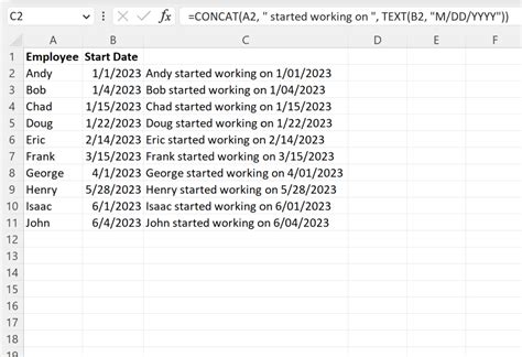 How To Concatenate Text Date In Excel With Example