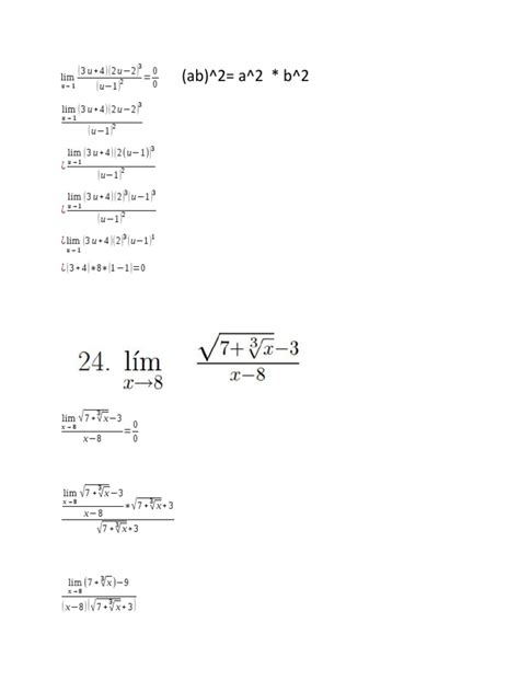 limits of multivariate functions involving radicals and the simplification of radical