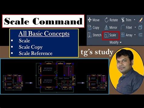 Scale Command in AutoCAD Bangla Tutorial ǀǀ How to use Scale Command in