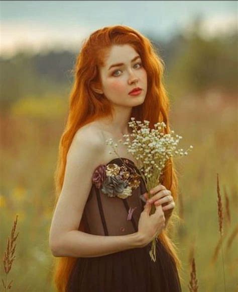 Anna Sitkina Model Artist Ig Littlebruke Curly Red Hair Romantic Hairstyle Long Red Hair
