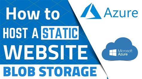 Host A Static Website On Azure Blob Storage 2020 Azure Tutorial