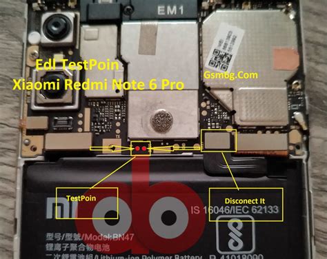 Edl Testpoin Xiaomi Redmi Note 6 Pro Edl Mode Checkpoin Pinout
